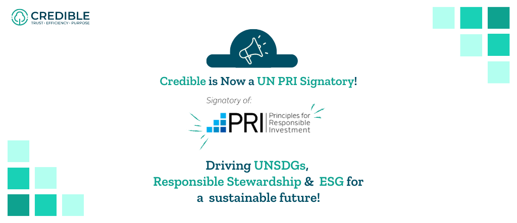 Credible's UNPRI Milestone: Commiting in the Six Principles of ...
