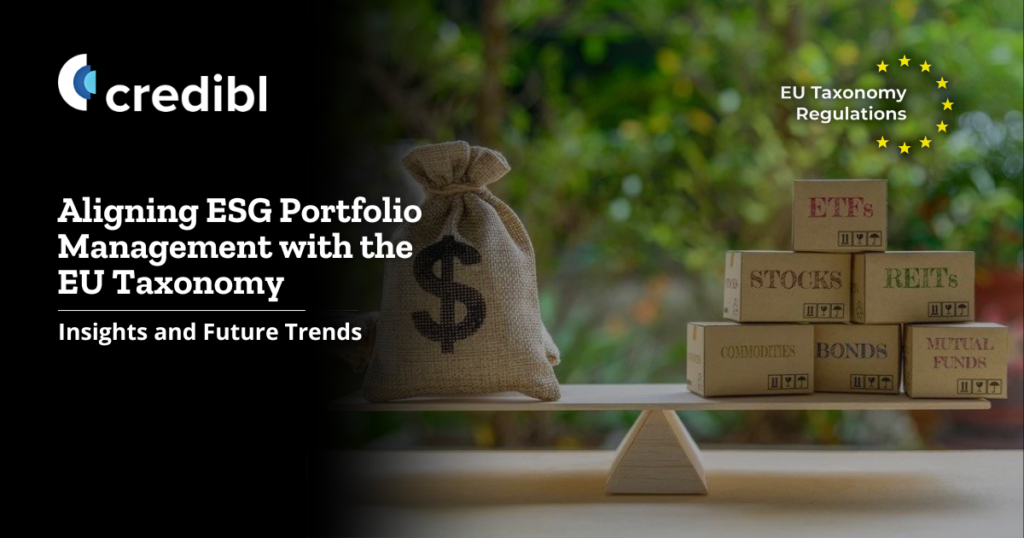EU Taxonomy Alignment in ESG Portfolio Management: Insights and Future ...