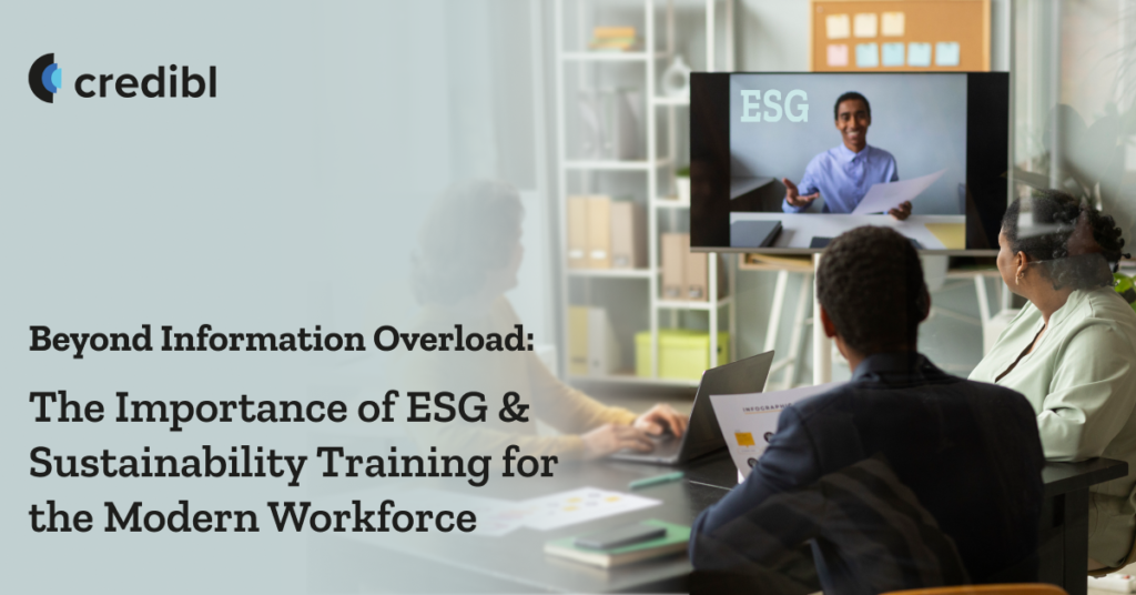 Why Effective ESG Training Matters for Your Career - Credibl